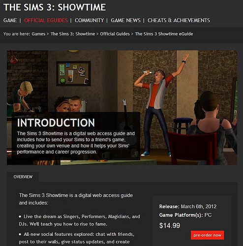 Prima Games - Pre Order Showtime's E-Guide | SimsVIP