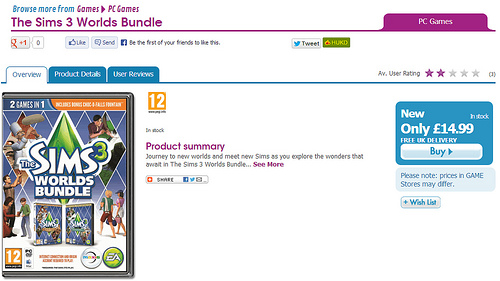 GAME UK: Sims 3 Starter & World Bundles | SimsVIP
