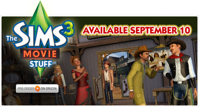 The Sims 3 Movie Stuff Release Date (9/10/13) | SimsVIP