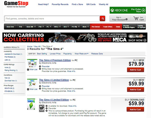 Pre-Order The Sims 4 @ GameStop | SimsVIP