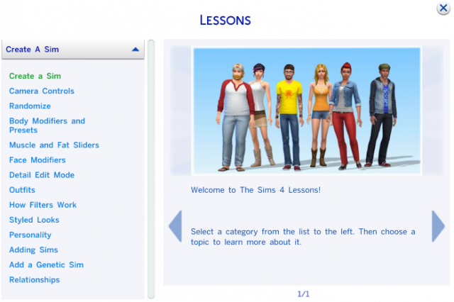 The Sims 4: Create-a-Sim Lessons | SimsVIP