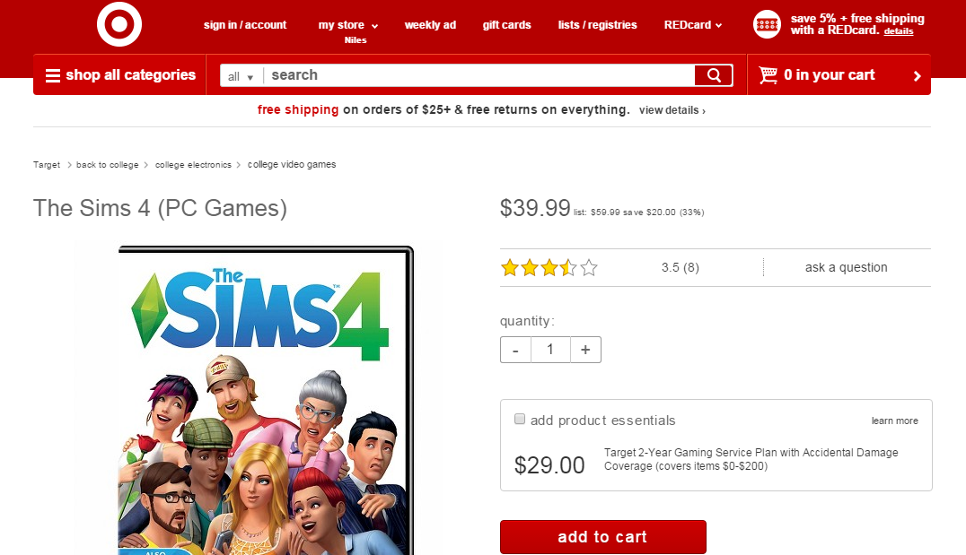 Target: Save 33% On The Sims 4 Base Game | SimsVIP