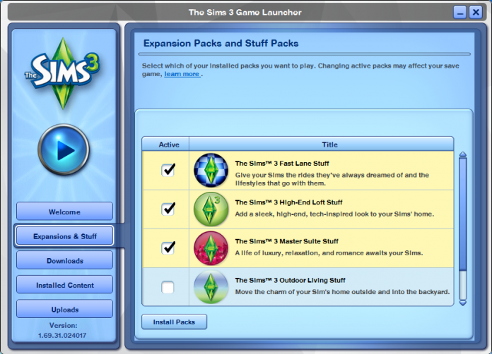 Introduction: The Sims 3 Expansion and Stuff Pack Manager | SimsVIP
