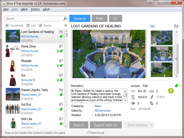 Custom Showcase: The Sims 4 Tray Importer by Deevo | SimsVIP