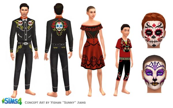 The Sims 4: Day of the Dead Concepts by Yishan Jiang | SimsVIP