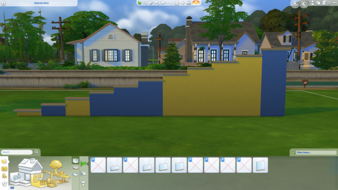 The Sims 4: Additional Half Wall Sizes Unlocked | SimsVIP