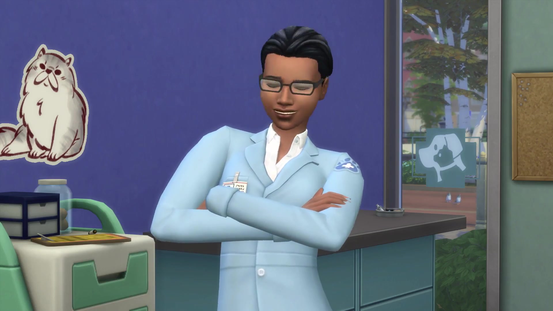 The Sims 4 Cats & Dogs: 130+ Vet Clinic Trailer Screens | SimsVIP