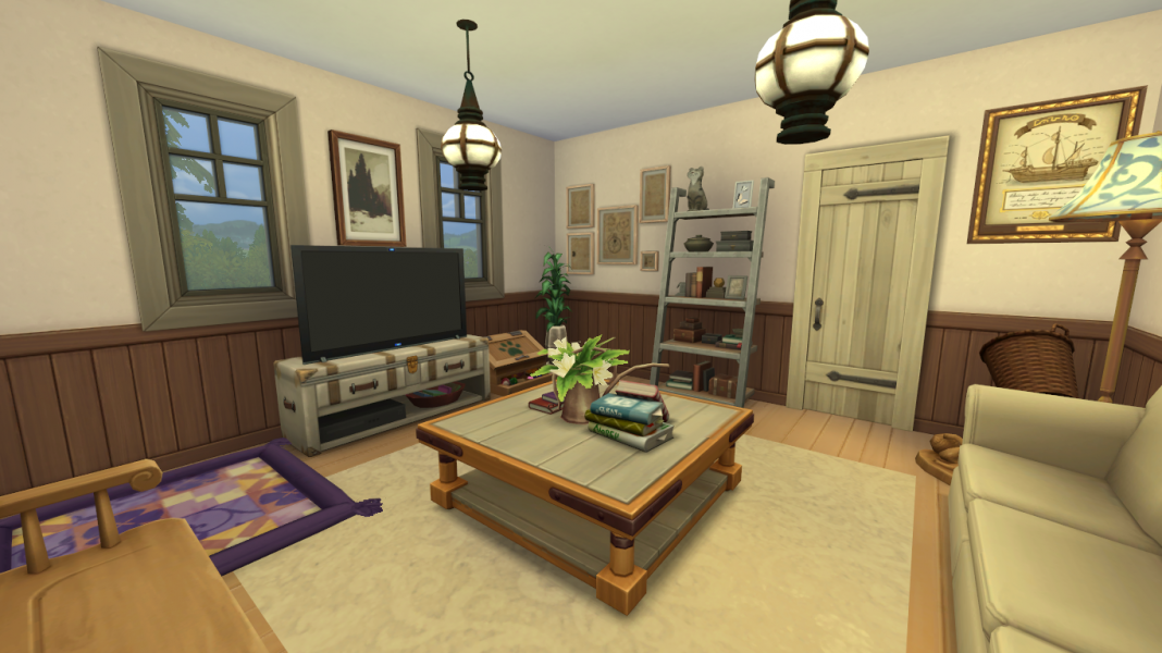 Build With Me: Rustic Home Using The Sims 4 Laundry Day Stuff | SimsVIP