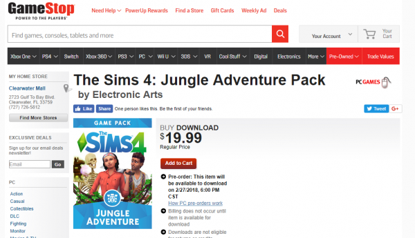 Pre-Order The Sims 4 Jungle Adventure at Gamestop | SimsVIP
