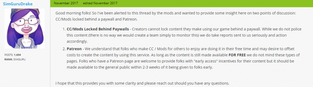 Official EA Statement on Making Money Creating Mods & CC | SimsVIP Official EA Statement on Making Money Creating Mods & CC | SimsVIP