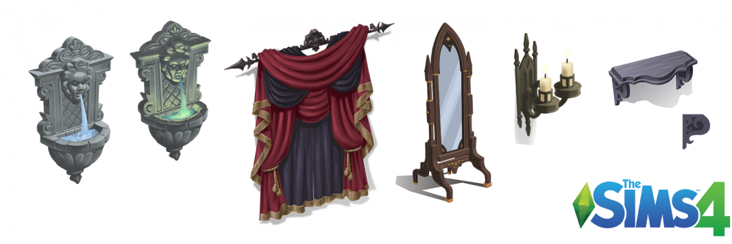 The Sims 4 Vampires: Object Designs and Concept Art | SimsVIP