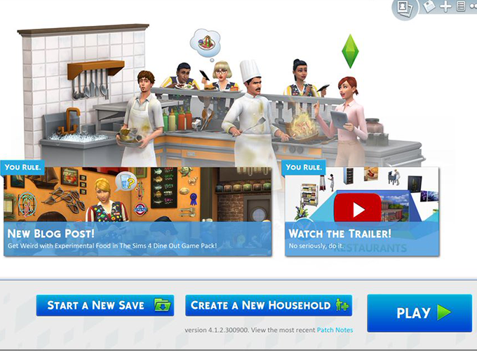The Sims 4: Early UI Design Stage of the Game's Main Manu | SimsVIP