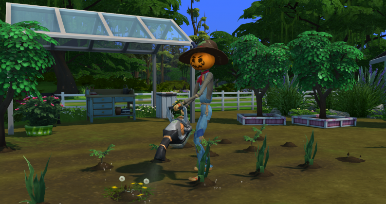 The Sims 4: Boost the Gardening Skill with Patchy the Strawman ...