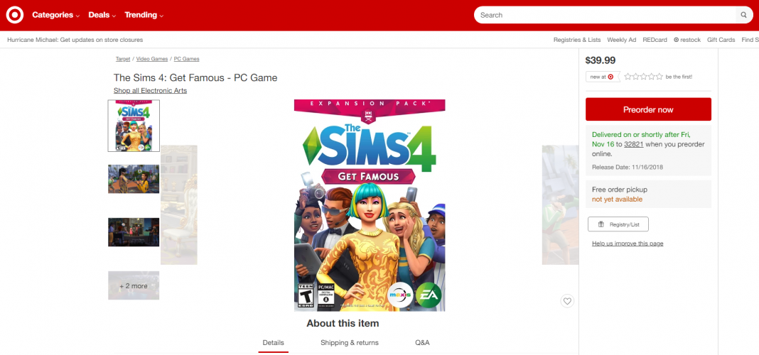 Pre-Order The Sims 4 Get Famous Expansion Pack at Target | SimsVIP