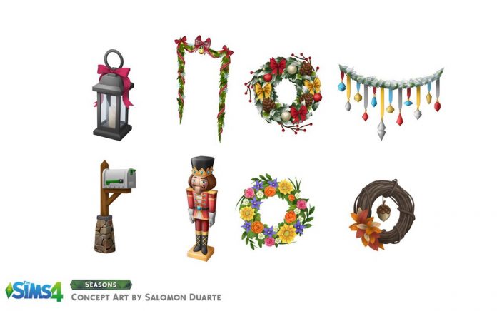 The Sims 4 Seasons: Holiday Objects Concept Art | SimsVIP