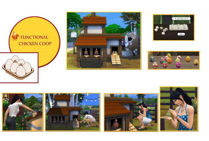 The Sims 4: Functional Chicken Coop Object Now Available | SimsVIP