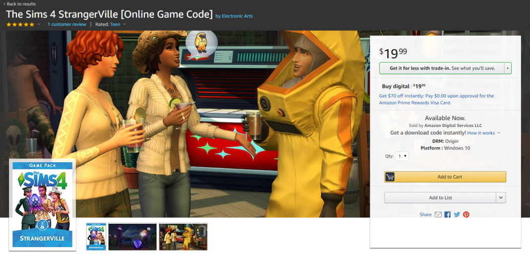 The Sims 4 StrangerVille Game Pack Now Available at Amazon | SimsVIP