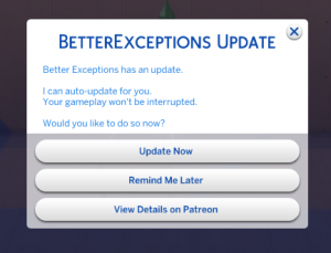 Better Exceptions: In-game Error Alerts and Analysis for The Sims 4 ...