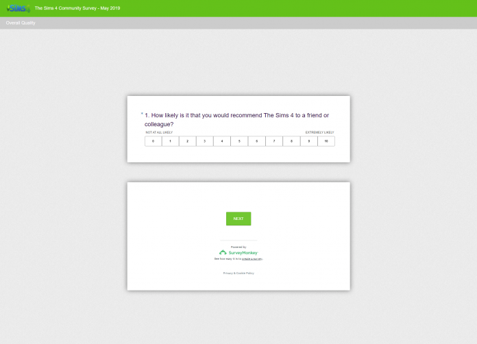 The Sims 4: Official Community Survey (May 2019) | SimsVIP