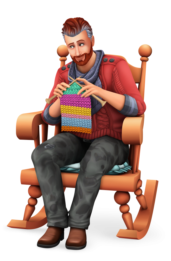 The Sims 4 Nifty Knitting: Official Logo, Box Art, Icon and Renders ...