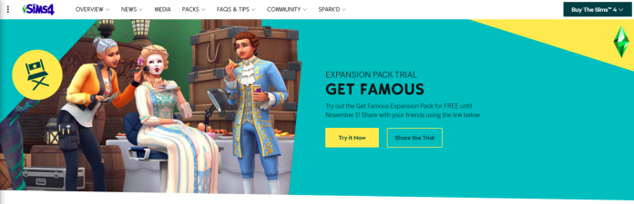 The Sims 4 Get Famous Expansion Now Available as a Free Game Trial ...