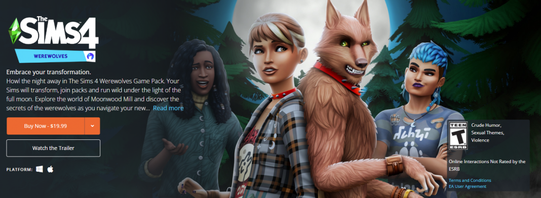 The Sims 4 Werewolves Game Pack Now Available for Purchase | SimsVIP