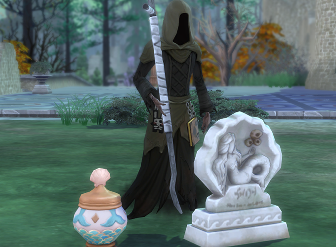 SimGuruNinja Shares Screenshots of the new Mermaid's Tombstone and Urn ...